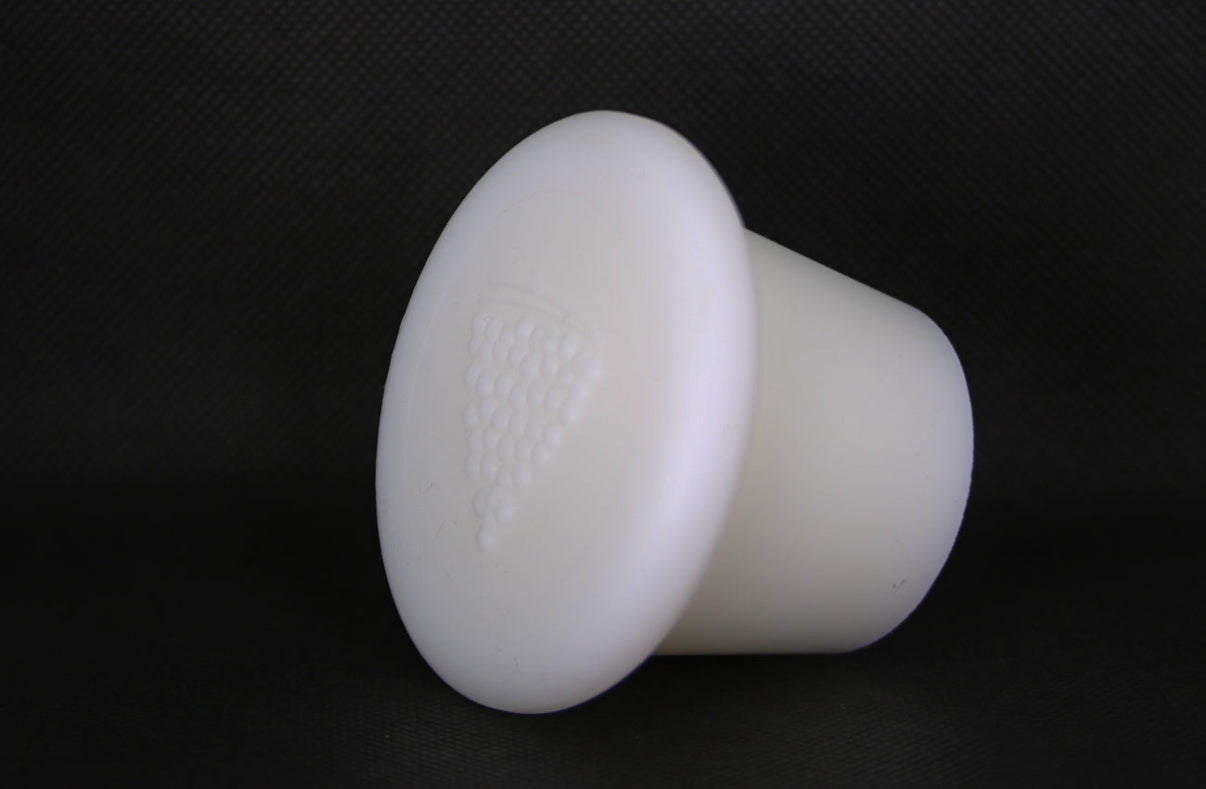 2" Grab Ring Solid White Bung with Extra Thick Grab Ring - 10 Pack ...